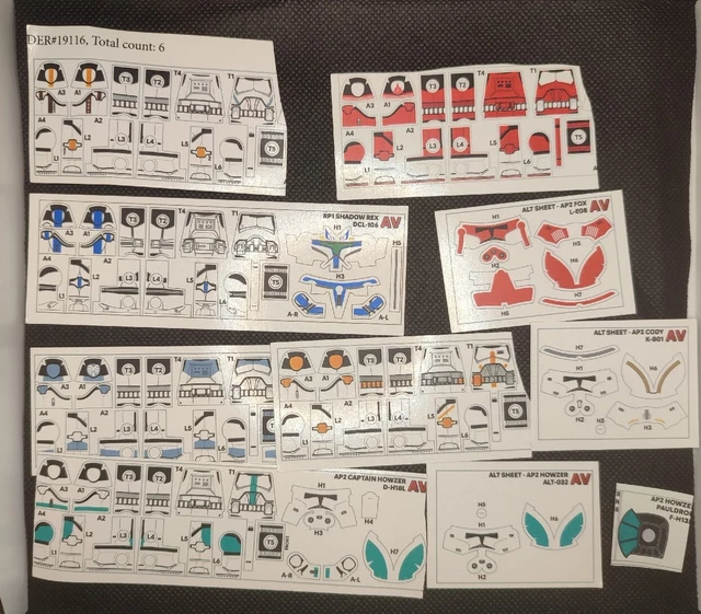 Lego Clone Trooper Av Figures Decal Bundle 3 £1631 Picclick Uk 0305