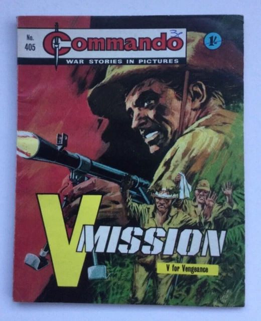 COMMANDO COMICS NO. 405 - early issue, pre-decimal (D. C. Thomson, 1969) £1.20 - PicClick UK