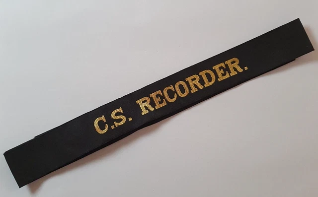 CABLE SHIP C.S Recorder Cap Tally - Merchant ship - Shipping - £13.75 ...