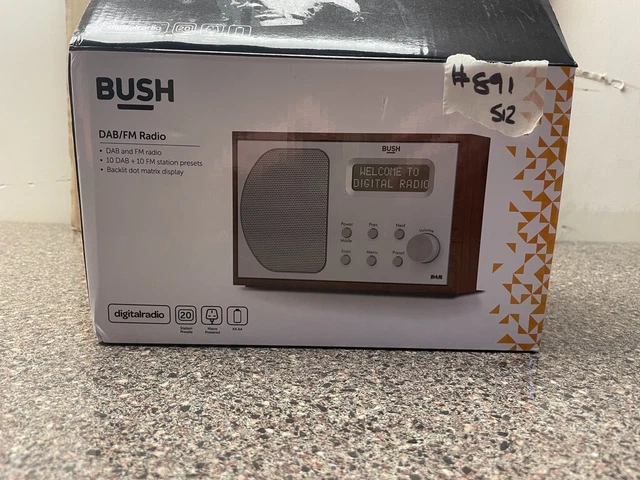 BUSH WOODEN DAB/FM Radio DAB1207 #891 £19.99 - PicClick UK
