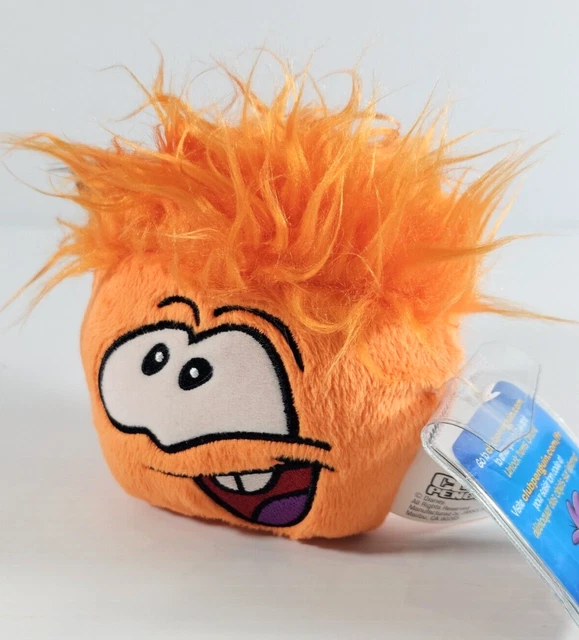DISNEY CLUB PENGUIN Puffle Series 7 With Coin Orange 12cm New With Tags ...