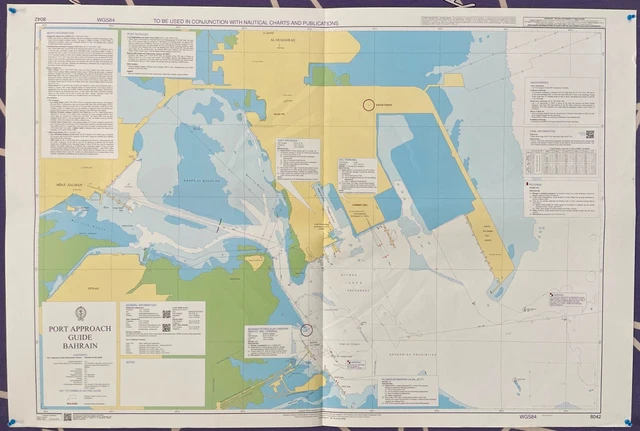 ADMIRALTY 8042 PORT APPROACH GUIDE BAHRAIN CHARTS MAP NAUTICAL MARITIME ...