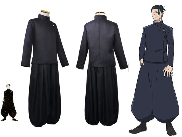 ANIME JUJUTSU KAISEN Geto Suguru High School Uniform Cosplay Costume ...