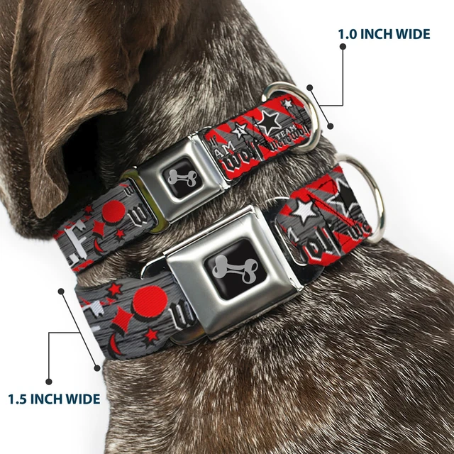 DOG COLLAR BONE Team Werewolf WIDE-Small 13-17" (US IMPORT) £27.07 ...