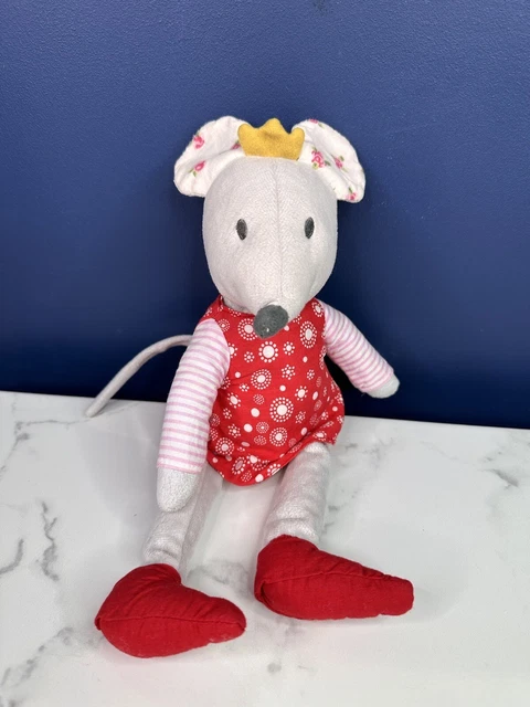 IKEA FABLER MUS Mouse Soft Toy Plush Red Patterned Dress 13 ...