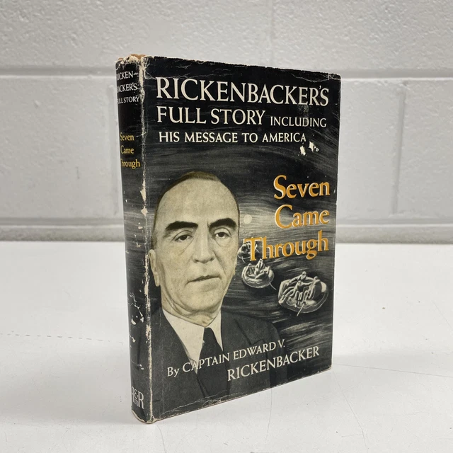 VINTAGE WAR WW1 WW2 Hard Cover Book Seven Came Through Rickenbackers ...