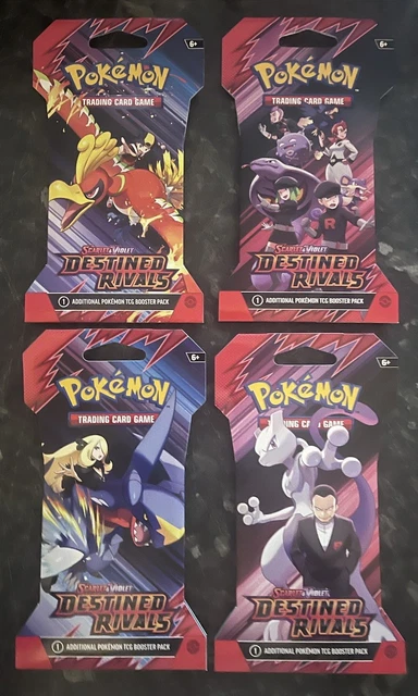 POKÉMON TCG: DESTINED Rivals Sleeved Blister Packs X 4 (Art Set) $51.00 ...
