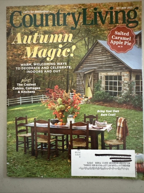 COUNTRY LIVING MAGAZINE October / November 2025 Autumn Magic £5.06 ...