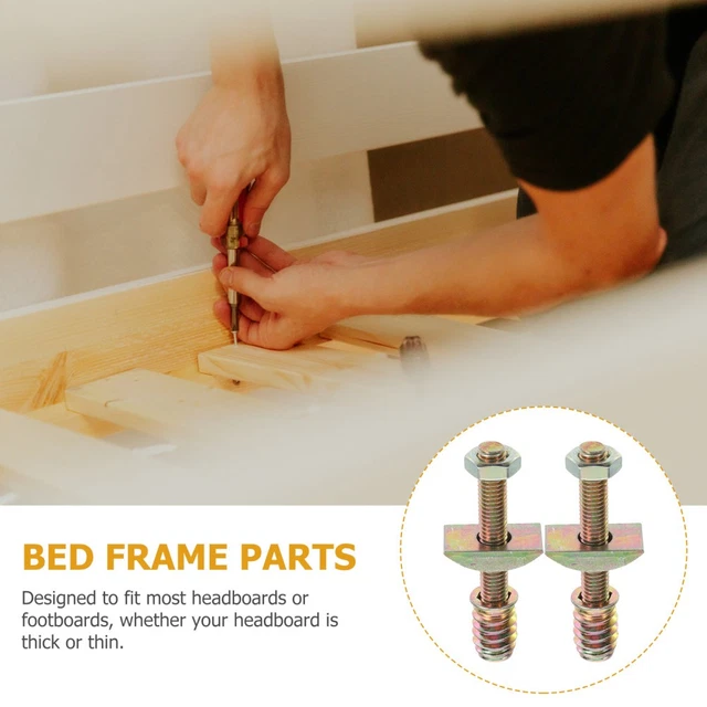 40 SETS Bed Frame Spare Parts Bed Frame Threaded Pin Nut Kit for Bed ...