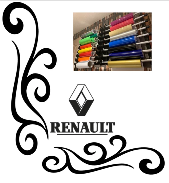 RENAULT TRUCK DECALS x 2. van window graphic sticker 15 COLOUR. FREE ...