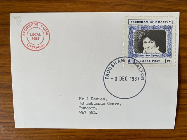 RARE VINTAGE BROOKSIDE Promotional Cast Card / Postcard. Doreen Sloane ...