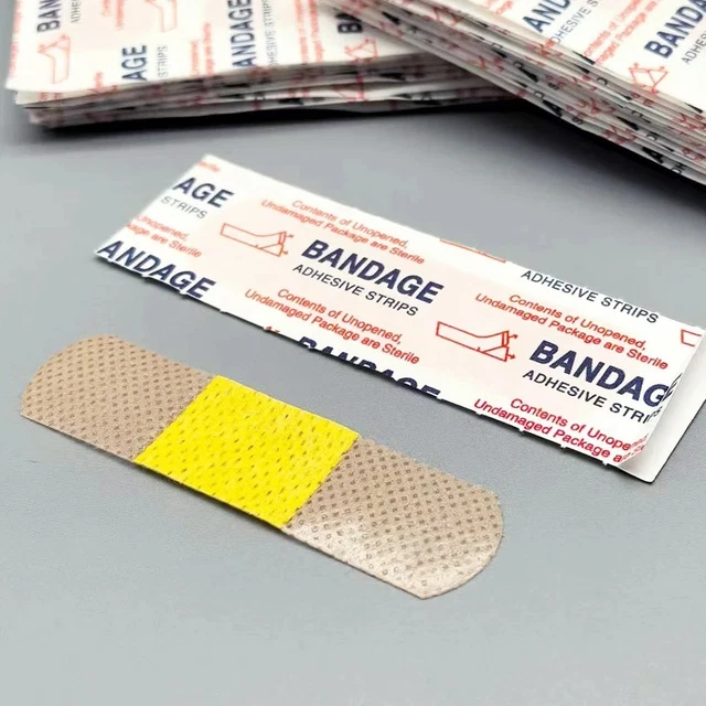 50/100PCS WATERPROOF ADHESIVE Bandage Breathable Wound Plaster First ...