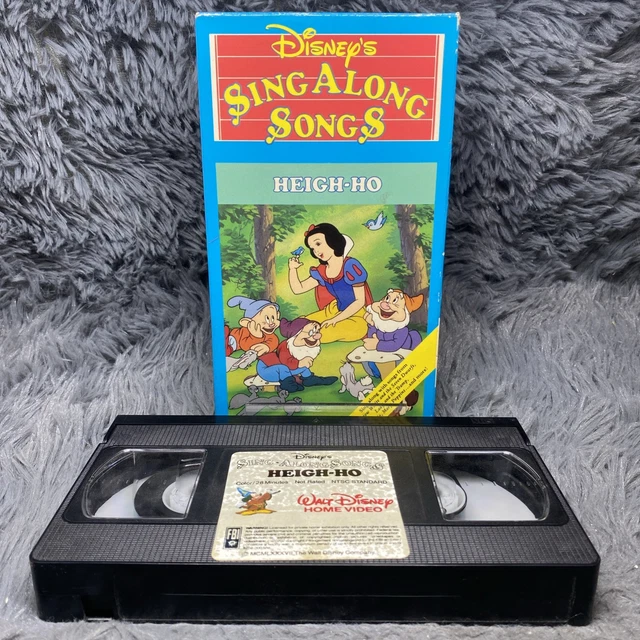 DISNEY’S SING ALONG Songs: Heigh-Ho VHS 1994 Snow White Mary Poppins ...