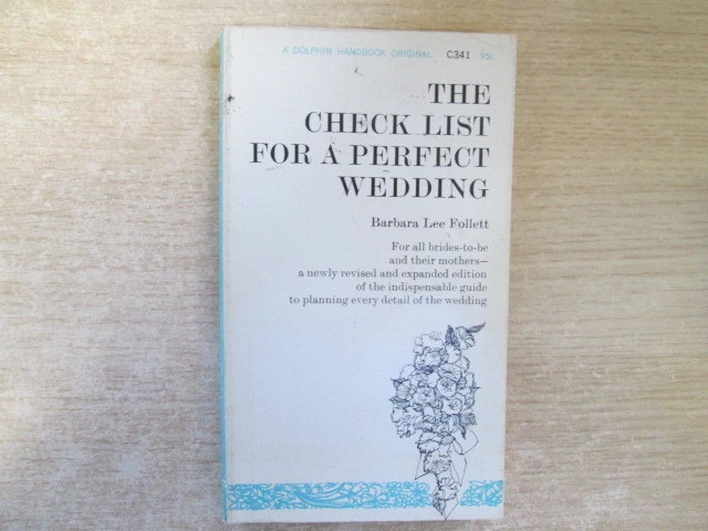 CHECK LIST FOR a perfect wedding (Dolphin books) - Follett, Barbara Lee ...