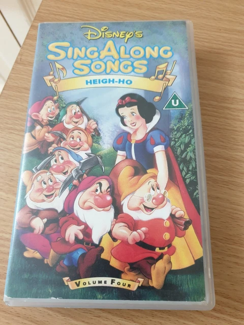 SING ALONG SONGS Heigh Ho VHS Video Snow White Volume 4 Disney ...