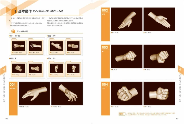 HOW TO DRAW Manga 3D Hand Pose Book w/DVD| Japan Illustration Art ...