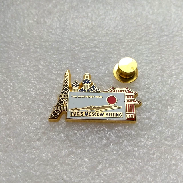 PIN'S PINS LAPEL pin Rallye Raid PARIS MOSCOU BEIJING TOUR EIFFEL ARTHUS BERTRAN EUR 6,90 ...