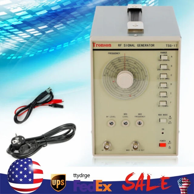 HIGH FREQUENCY RF/AM Radio Frequency Signal Generator 110V TSG-17 ...