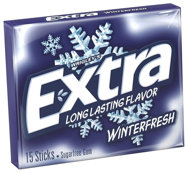 WRIGLEY'S EXTRA LANGANHALTENDER winterfrischer zuckerfreier Kaugummi ...