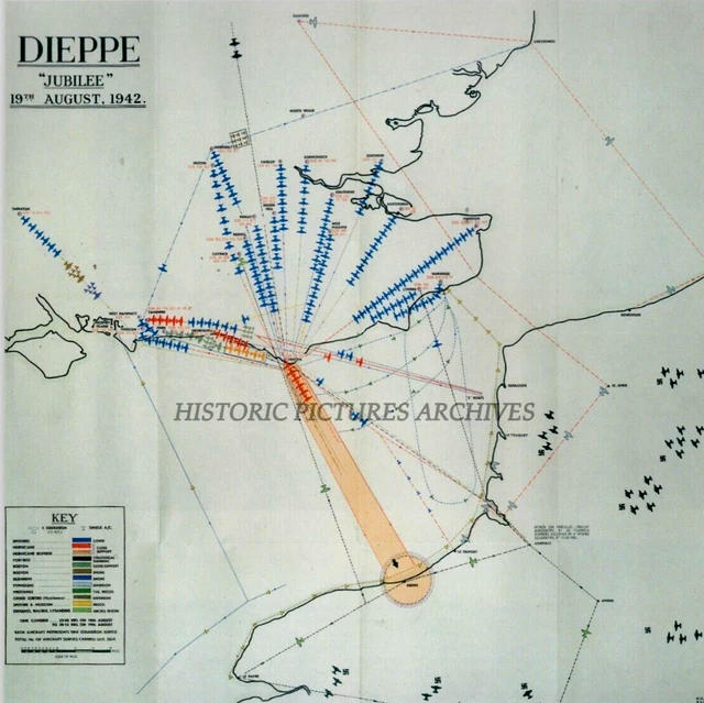 DISASTROUS DIEPPE FRENCH Port Raf Raid Operation Jubilee 1942 Mounted ...
