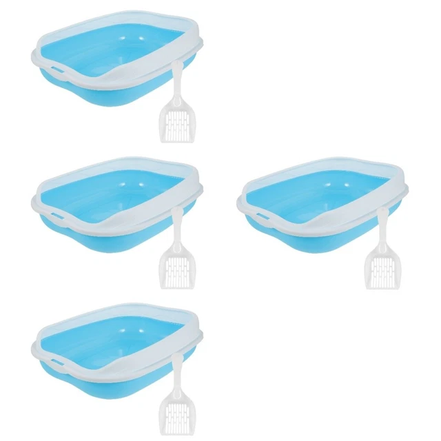 4 SET TOILETTE per gatti plastica contenitore di plastica lavabile ...