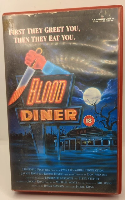 BLOOD DINER VHS Horror Big Box Ex Rental Video EUR 47,97 - PicClick IT