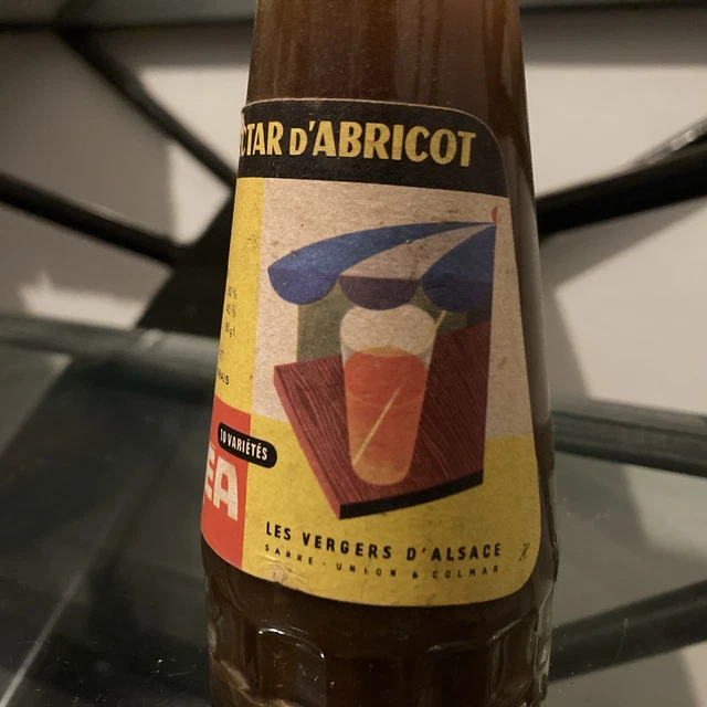 RARE BOUTEILLE PLEINE Soda Jus De Fruit Rea Abricot Bistrot Ancien ...