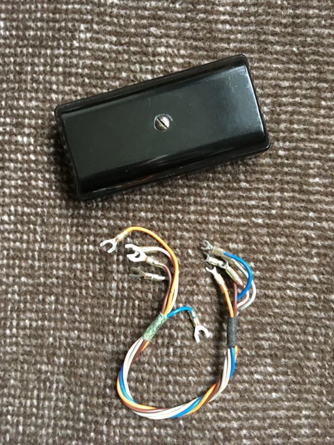 VINTAGE GPO 300 Series Bakelite Junction Box Block Terminal BT 20/4 ...