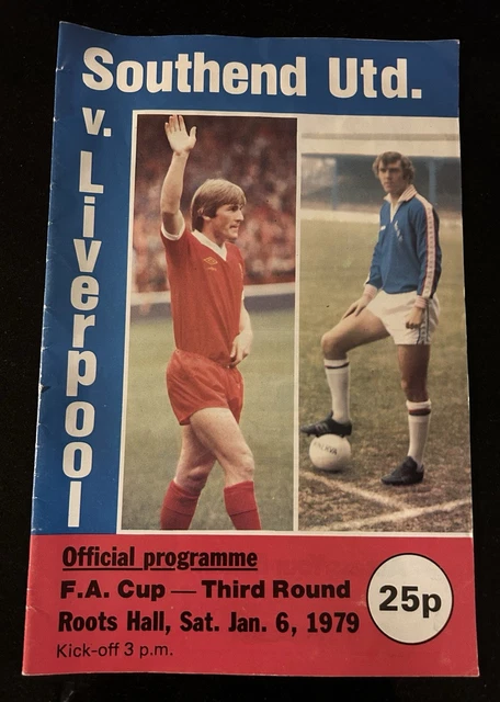 SOUTHEND UNITED FOOTBALL Programmes (League Cup & FA Cup) 1974-1981 £2. ...