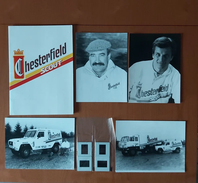 CHESTERFIELD SCOUT 1989 Brochure Clay Regazzoni - Dakar - Mercedes Amg ...