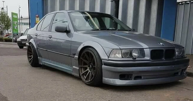 BMW E36 4 Door wide arch bodykit / arch extensions 318-M3 fibreglass £ ...