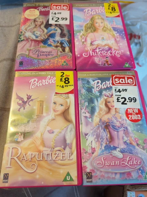BARBIE VHS VIDEO Bundle X 4 £13.00 - PicClick UK