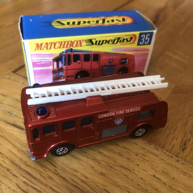 MINT MATCHBOX LESNEY Superfast No35 MERRYWEATHER Fire Engine " F " TYPE ...