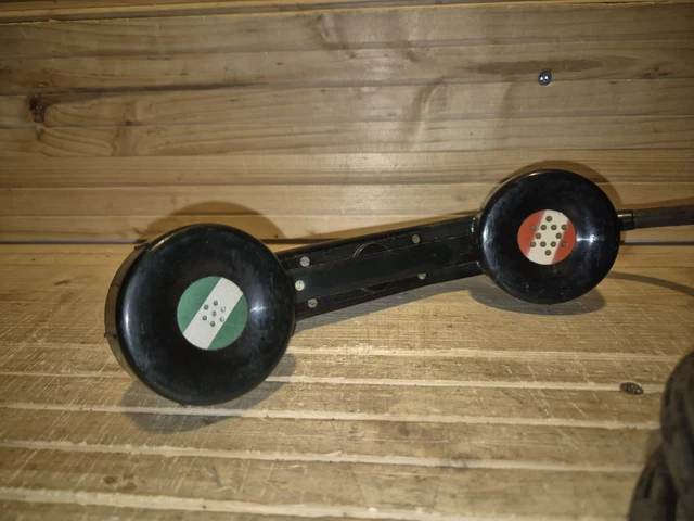 VINTAGE BAKELITE GREEN/BLUE Telephone hand Set With Cable £19.99 ...