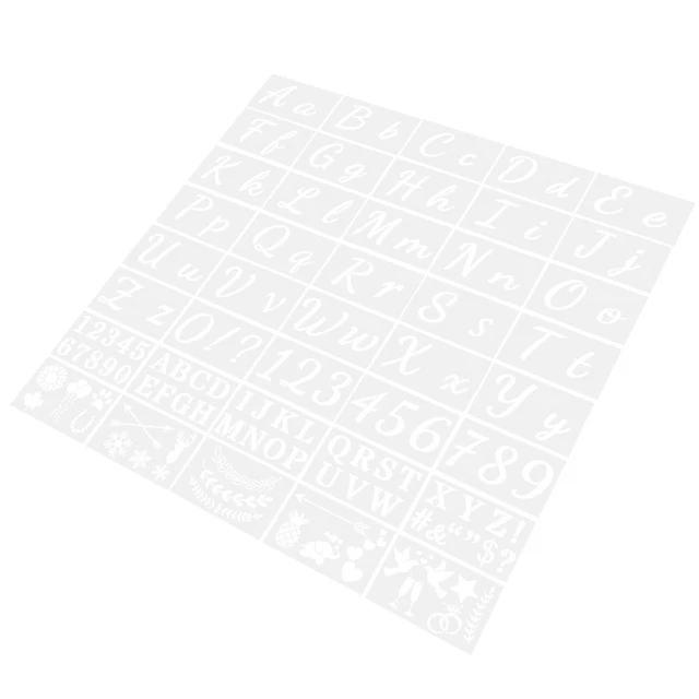 40 SHEETS OF Alphabet Stencil Number Stencils Letter Stencils Large ...