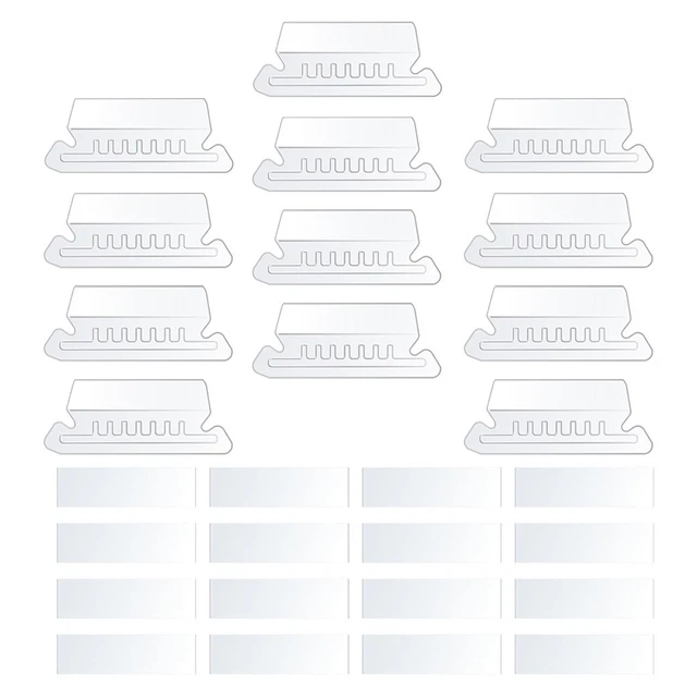 100 PCS FOLDER Accessories Clear File Tabs Plastic Hanging Labels $24. ...