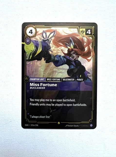 RIFTBOUND LEAGUE OF Legends TCG | Miss Fortune Buccaneer Alt Art | OGN ...