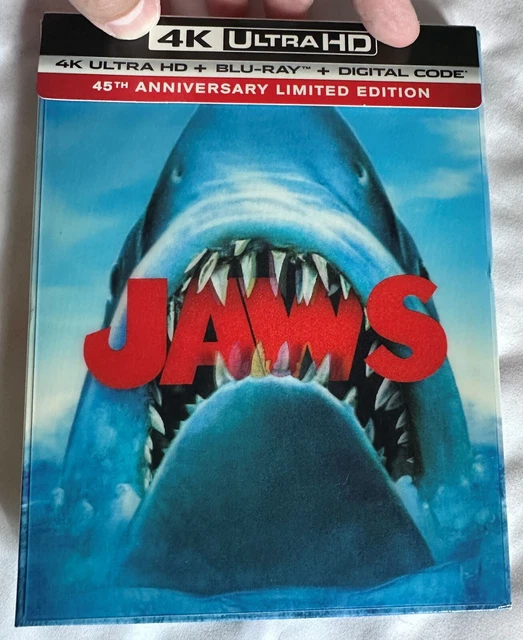 JAWS 45TH ANNIV Edition Lenticular L.E. 4K Ultra HD UHD & Blu-Ray & Book US Imp £18.91 - PicClick UK