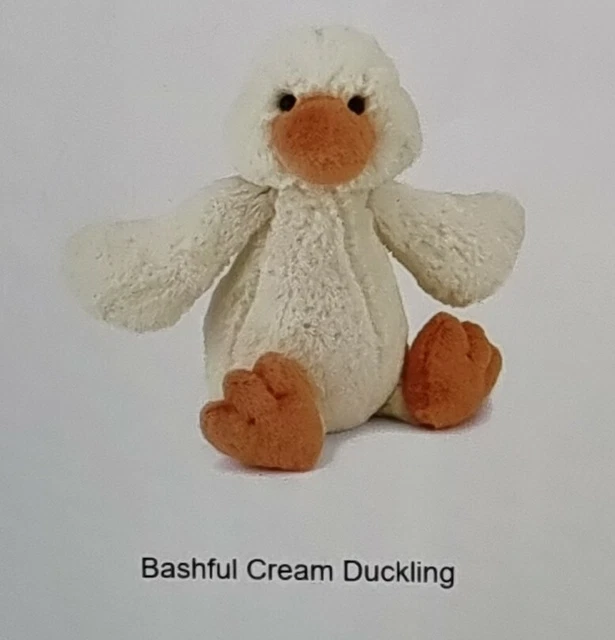 NEW JELLYCAT 4& Tiny Bashful Cream Duckling, Duck chick 2013 retired £ ...