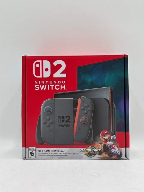 NINTENDO SWITCH 2 Console Mario Kart World Bundle - 256GB - Nero ...