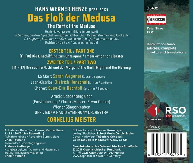 HANS WERNER HENZ Hans Werner Henze: Das Floß Der Medusa (The Raft of ...