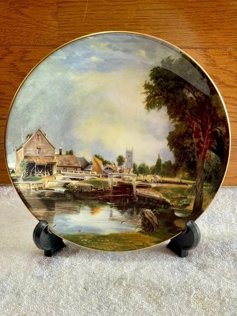 JOHN CONSTABLE DEDHAM Lock and Mill Plate Coalport Antique Art 19cm £ ...