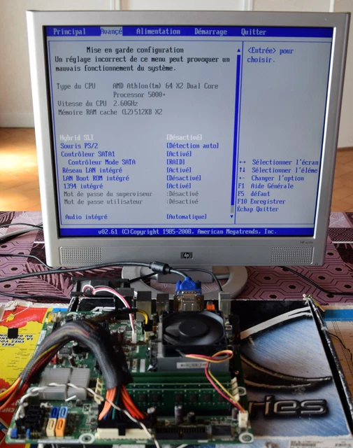 CARTE MÈRE HP-COMPAQ Pegatron, Processeur AMDX64, 8 Go RAM (Testée ...