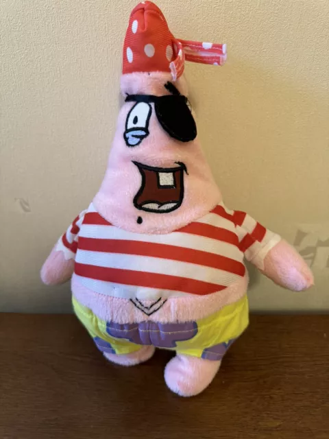 PATRICK STAR FISH Pirate From SpongeBob Square Pants Plush Toy £8.99 ...