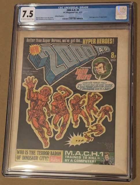 2000ad Prog 4 Third Appearance Of Judge Dredd Cgc 75 Eur 1169 Picclick It