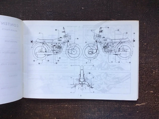 YAMAHA 125 AS3 RD125 Genuine Owners Manual 1973 £25.66 - PicClick UK