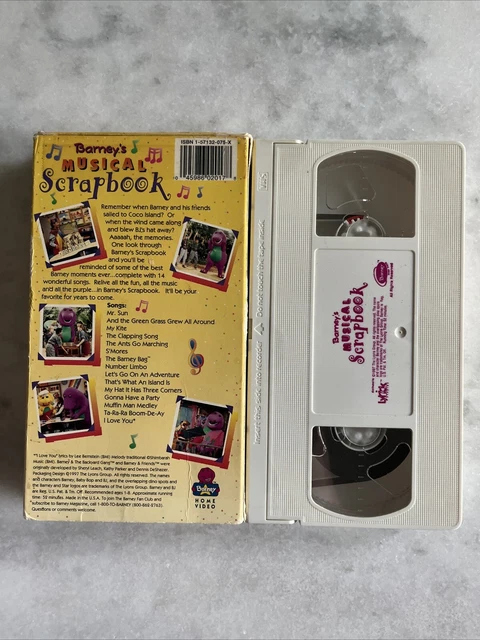 BARNEY VINTAGE VHS Lot: Musical Scrapbook, Adventure Bus, In Concert ...