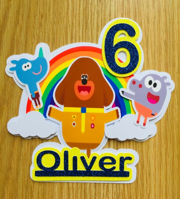 HEY DUGGEE CAKE Topper Personalise with name and age Fully Assembled £6 ...