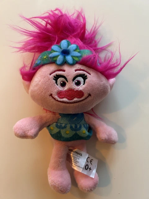 BRAND NEW TROLLS World Tour 7 Inch Plush Soft Toy Posh Paws Poppy ...