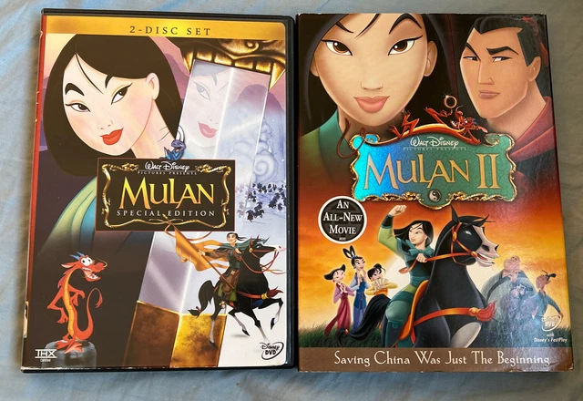 DISNEY MULAN 2 Disc Set; Mulan Special Edition / Mulan II DVD Lot Very ...